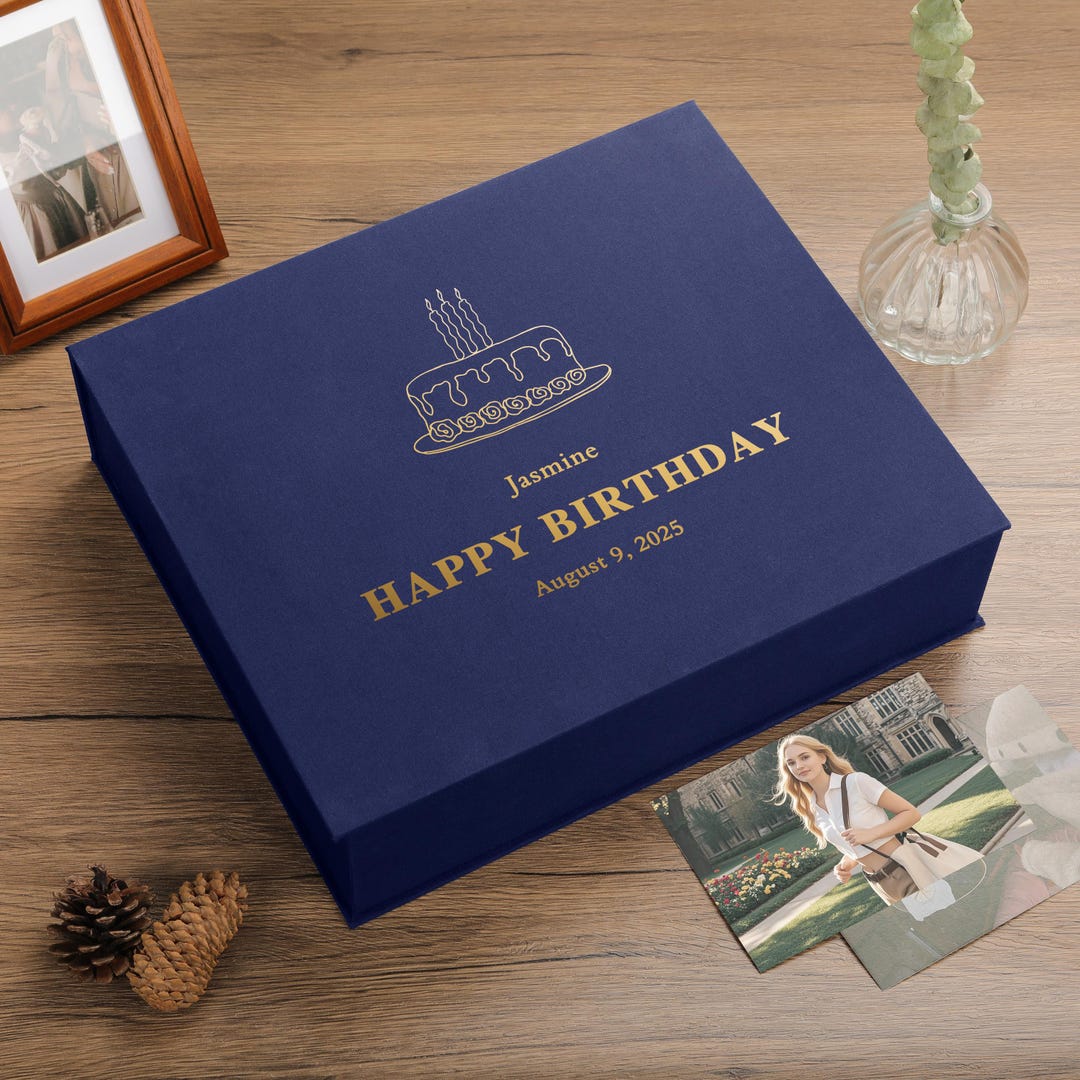 Elegant Linen Wedding Album Box | Custom Cover for Your Special Day - Etsy