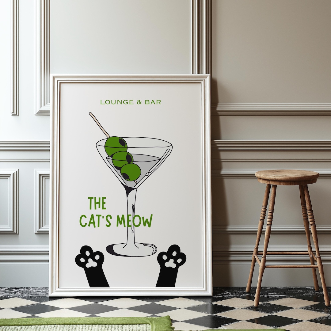 The Cat's Meow Lounge and Bar Green Details - Etsy