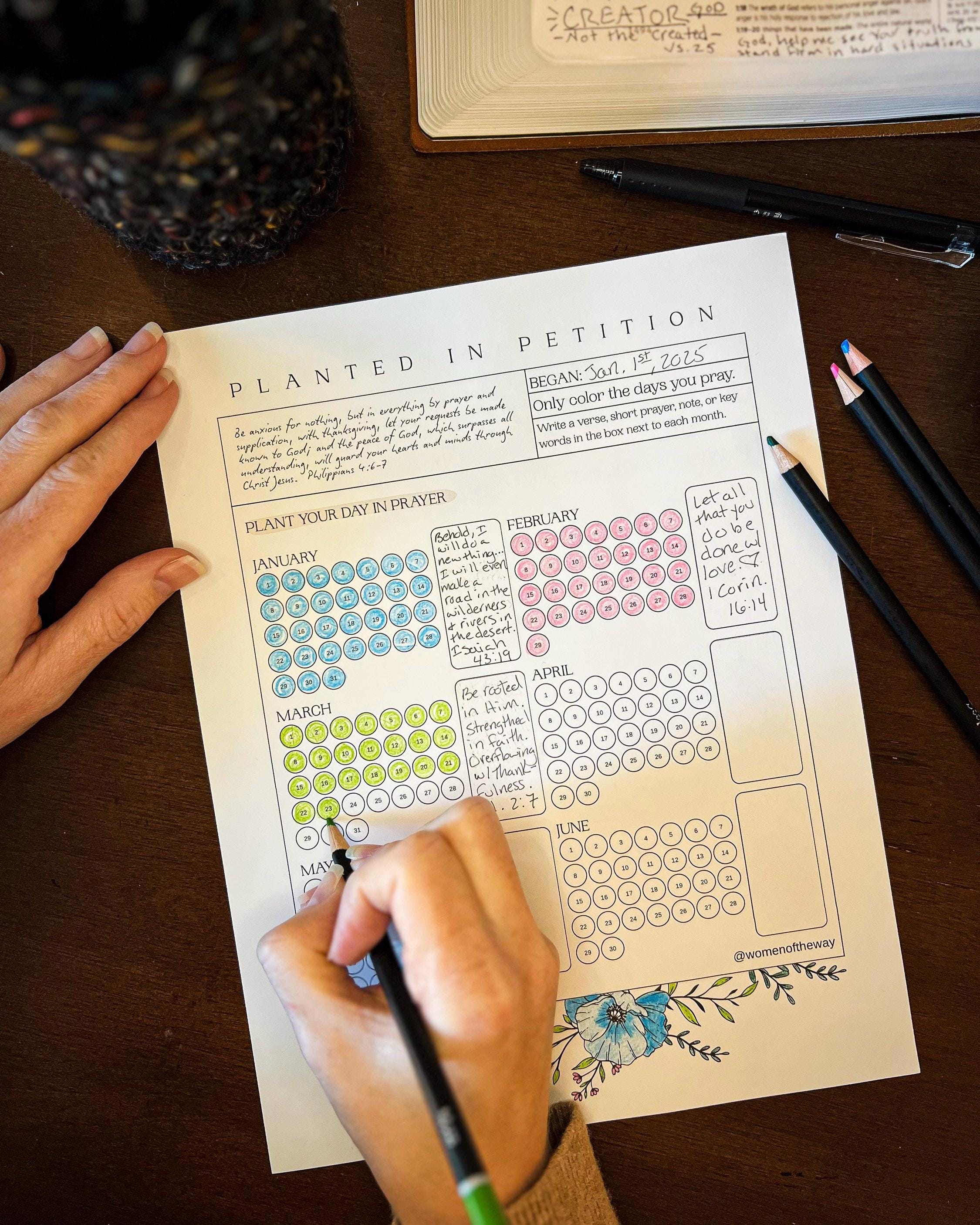 Tracker Bundle: Bible Reading (chronological and Traditional), Prayer ...