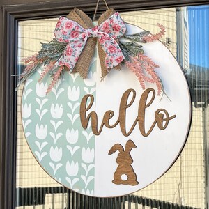 Easter Porch Leaner, Easter Bunny Porch Leaner, Easter Porch Leaner ...