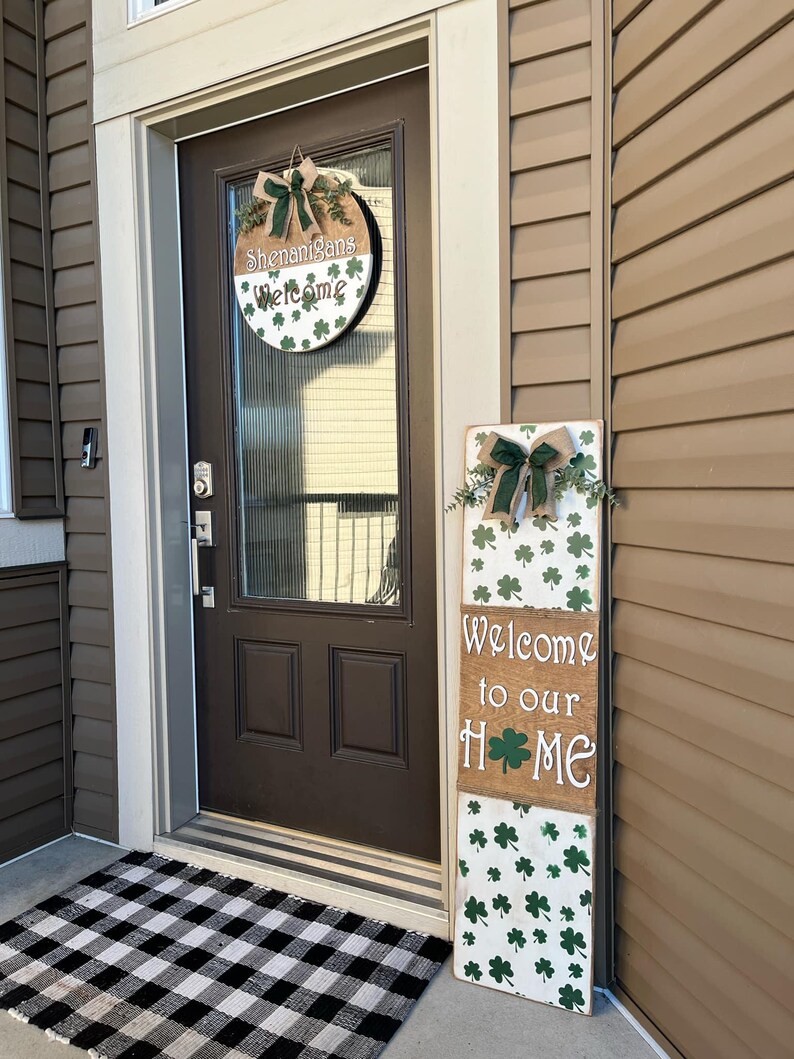St. Patrick's Day Porch Leaner, St. Patrick's Day Porch Sign, Porch ...