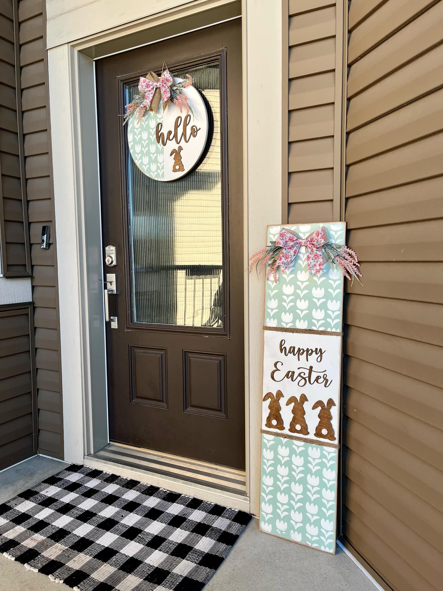 Easter Porch Leaner, Easter Bunny Porch Leaner, Easter Porch Leaner ...