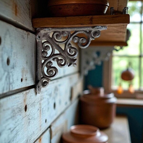 Cast Iron Shelf Bracket - Etsy