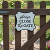 Please Enter Through the Side Gate With Right Arrow Sign Plaque - Etsy ...
