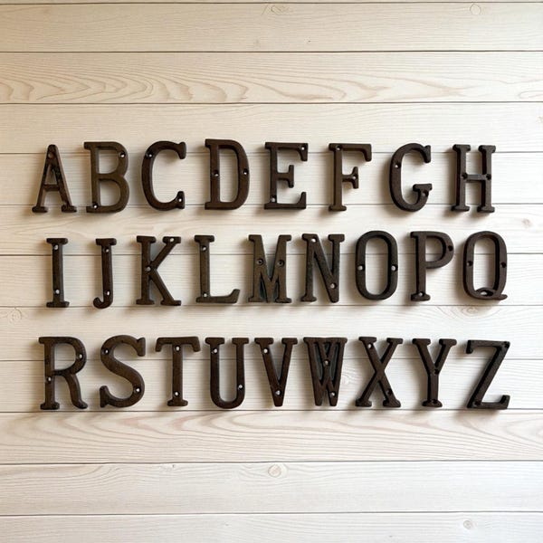 Cast Brass Letters - Etsy