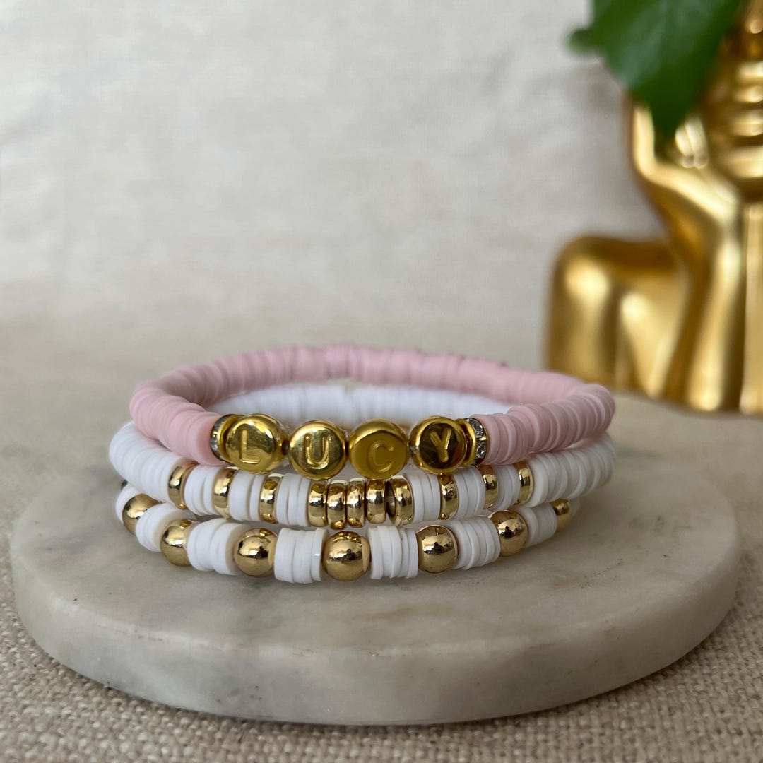 Girly Swirly Custom Bracelet Stack - Etsy