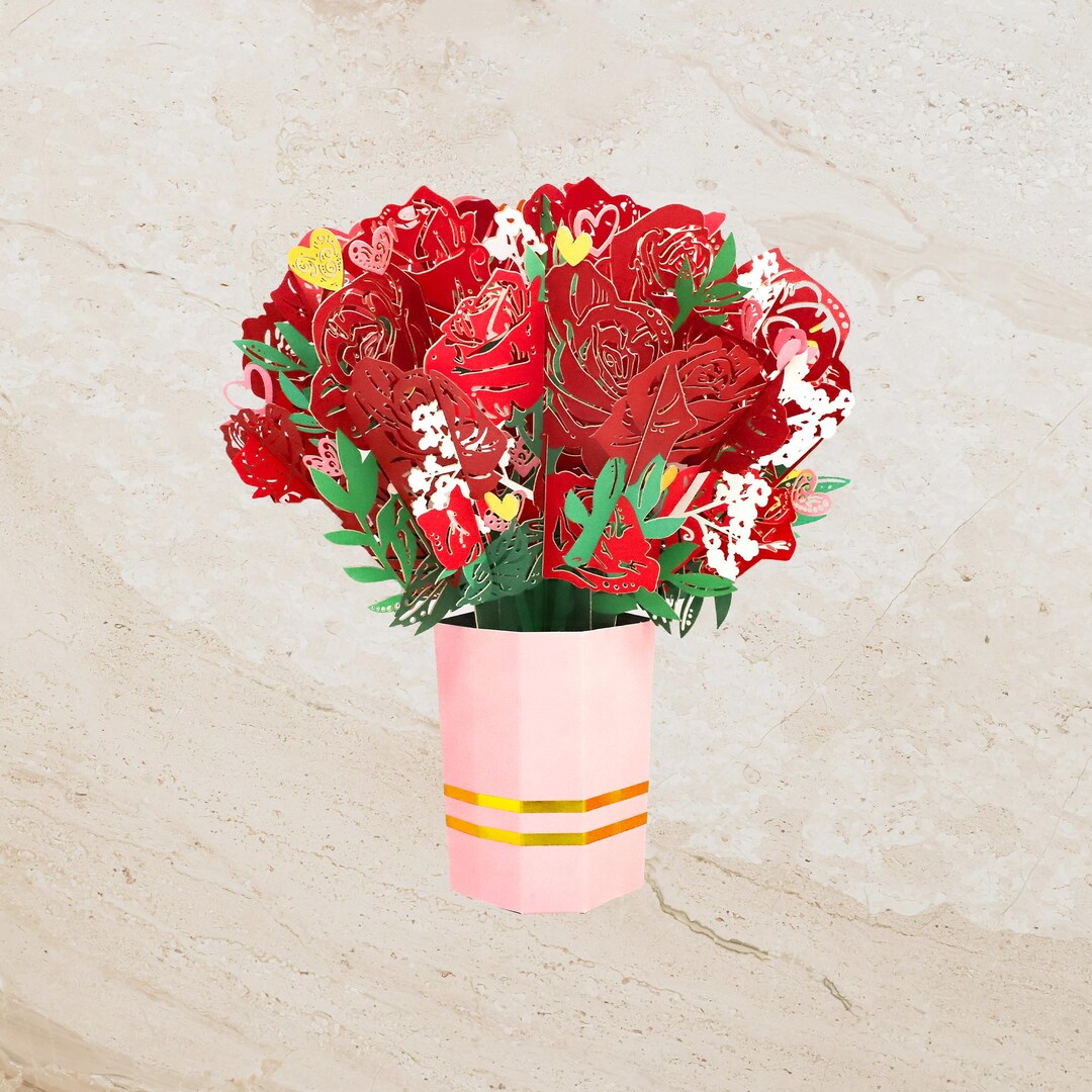 Foldable Paper Flower Bouquet - Add-on - Etsy