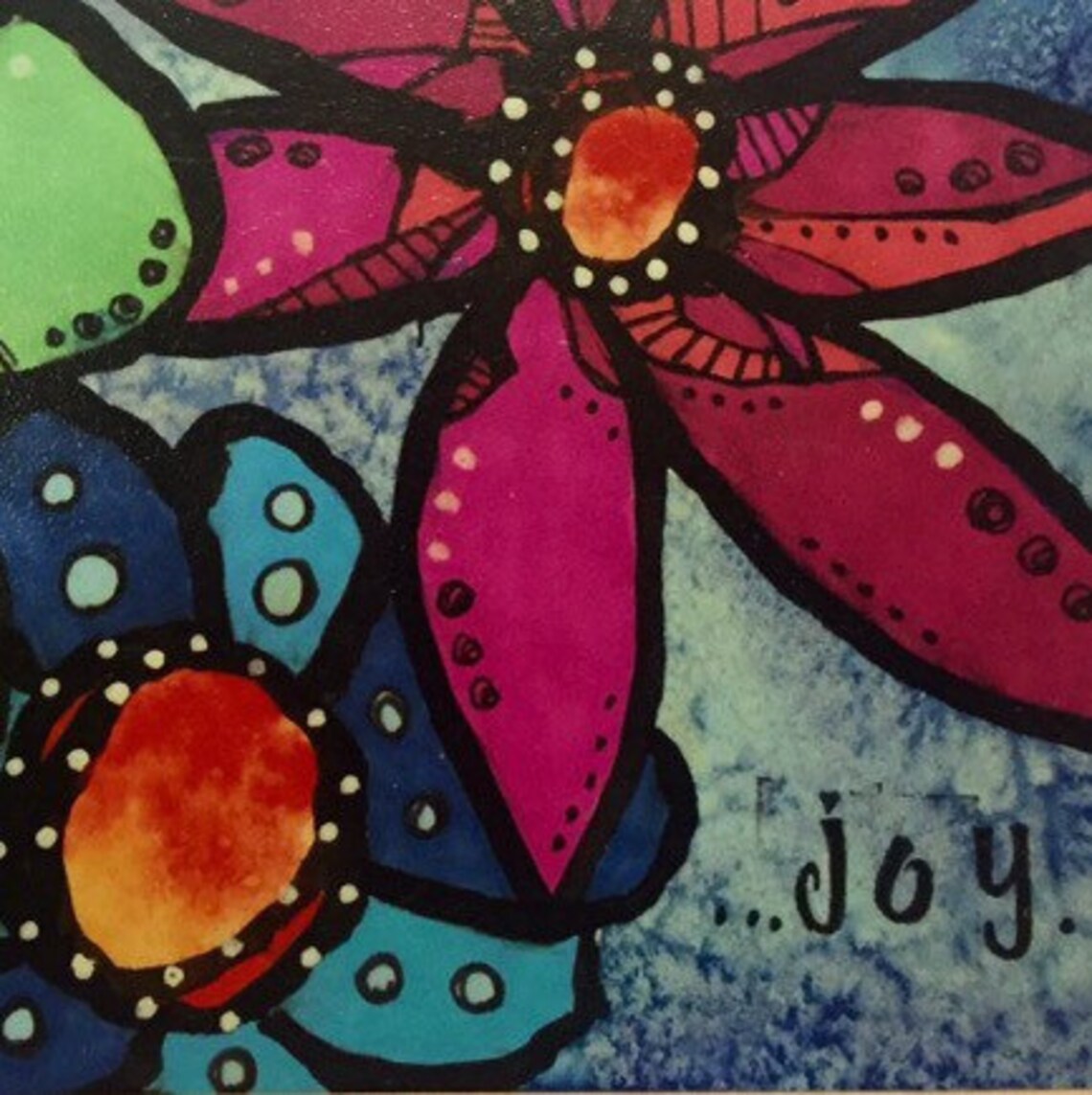 Magnet Art Flower Magnet Joy Magnet Joy Magnet | Etsy