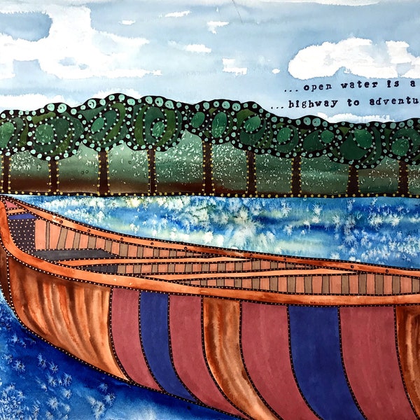 Canoe Art - Etsy