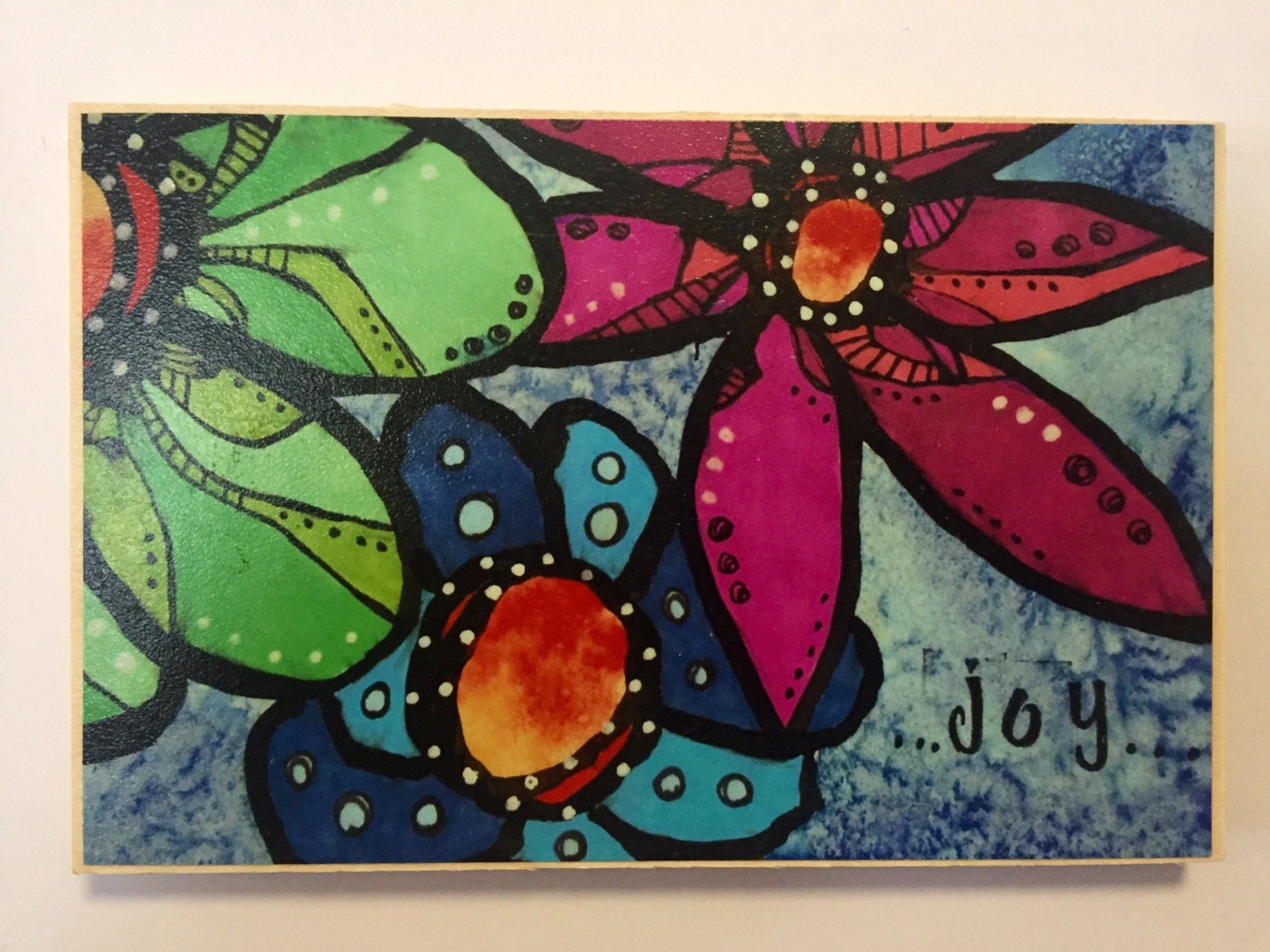 Magnet Art Flower Magnet Joy Magnet Joy Magnet - Etsy