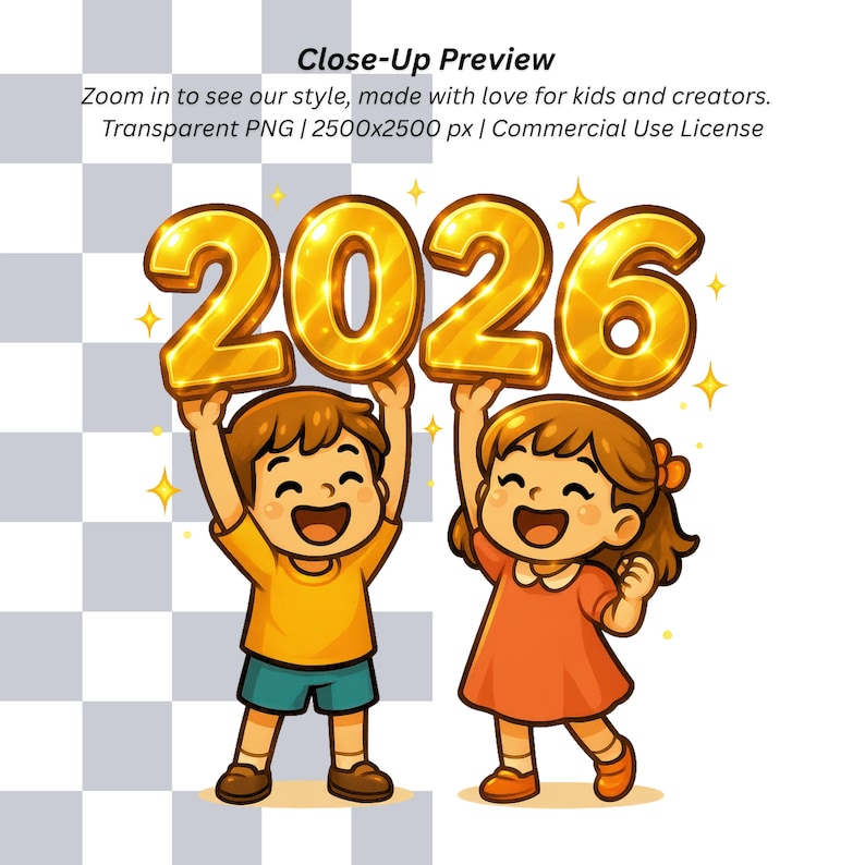25 New Year 2026 Clipart, Transparent PNG Graphics Commercial Use ...