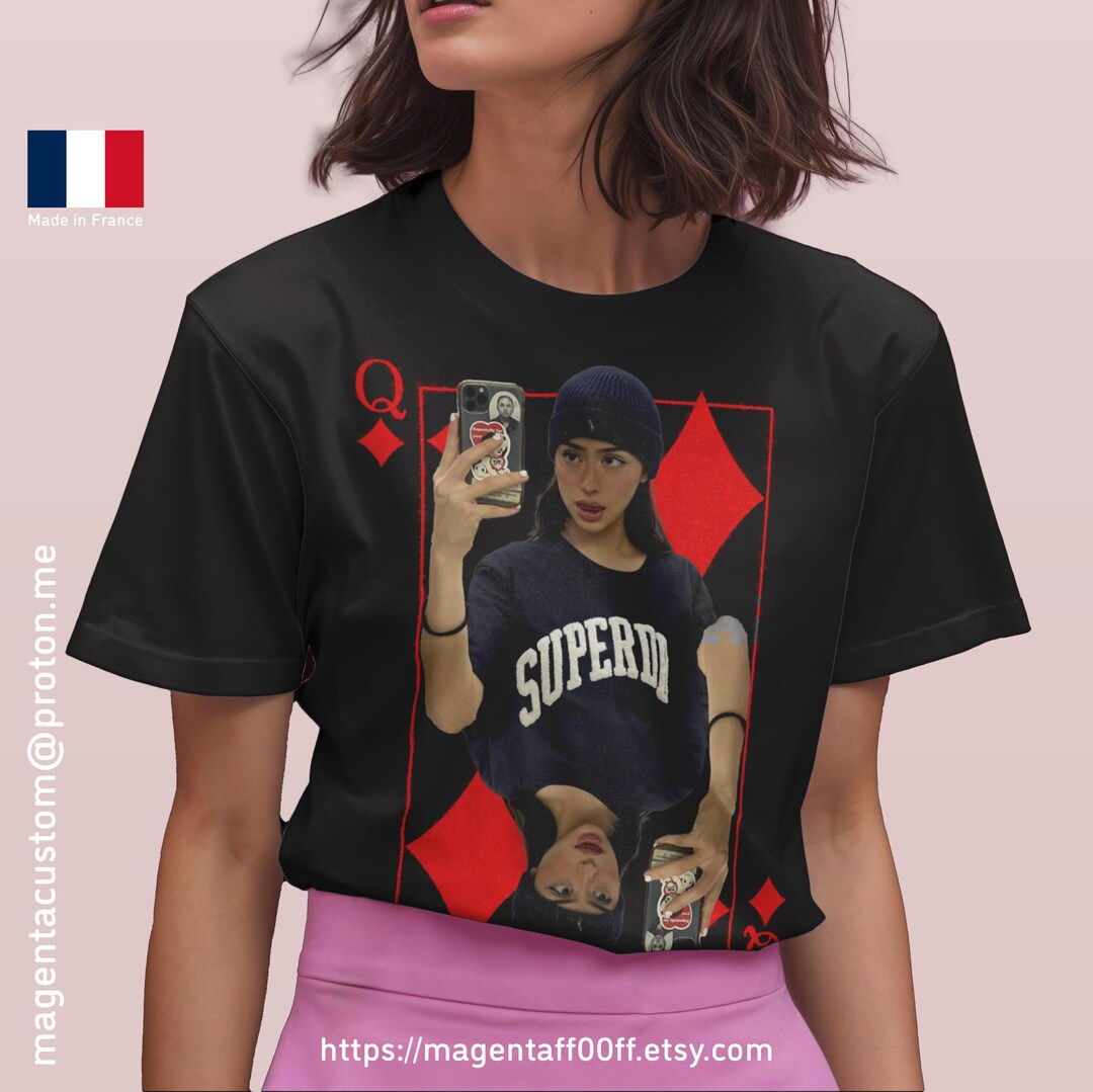 Custom Playing Cards T Shirt, Custom Queen Shirt, Custom Photo Shirt ...