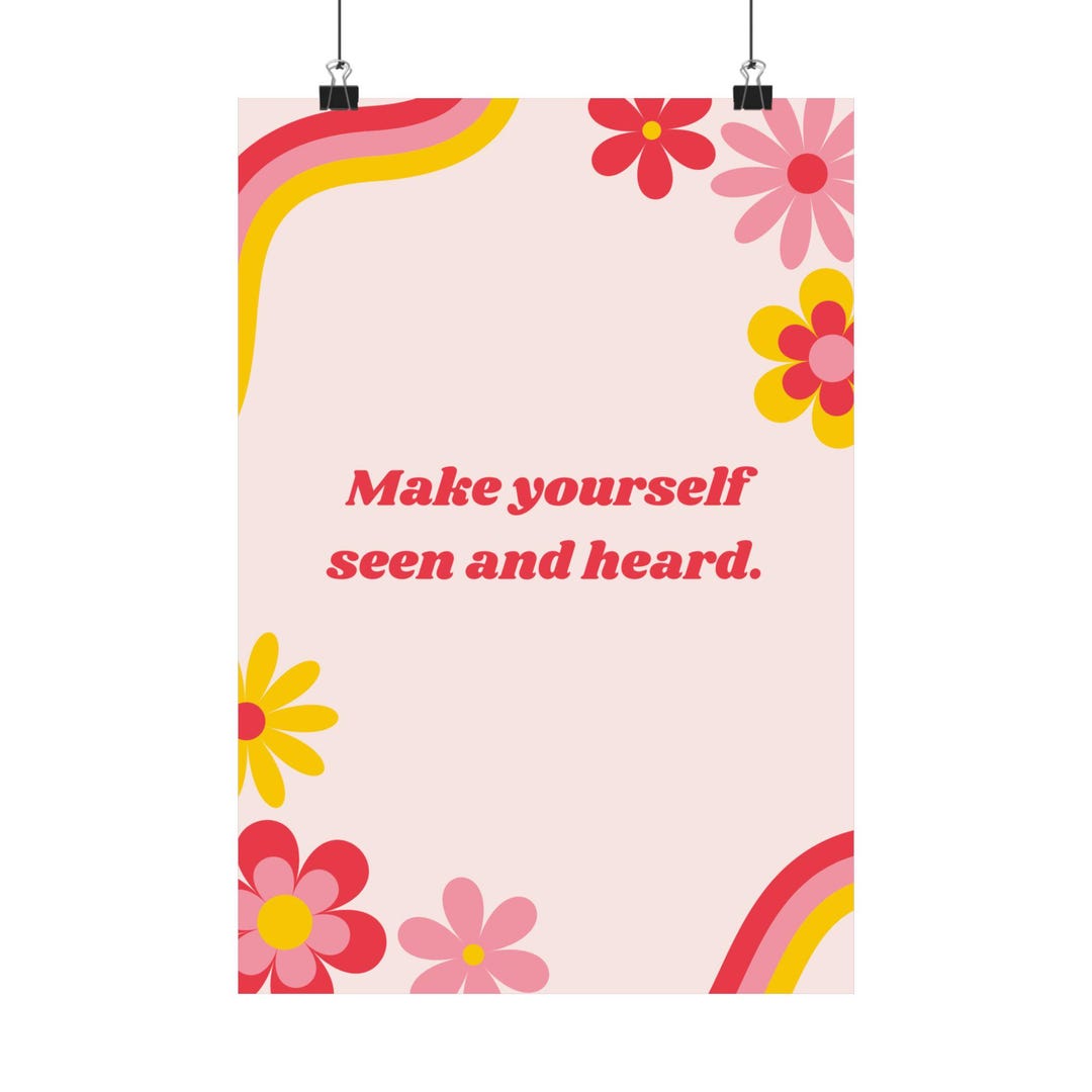 Motivational Poster to Inspire Confidence & Brighten Your Space ...