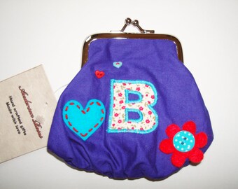 Girls Coin Purse Personalised With Initial - Etsy
