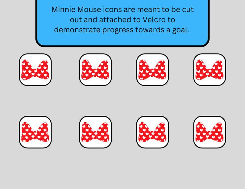 Minnie Mouse Inspired Token Board Economy for ABA Therapy Use or ...