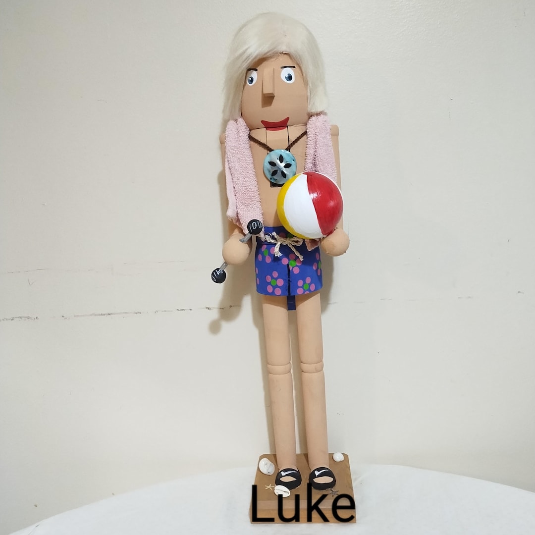 Nutcrackers 24" Hand Painted Beach Spring Break Ocean Swimming Summer ...