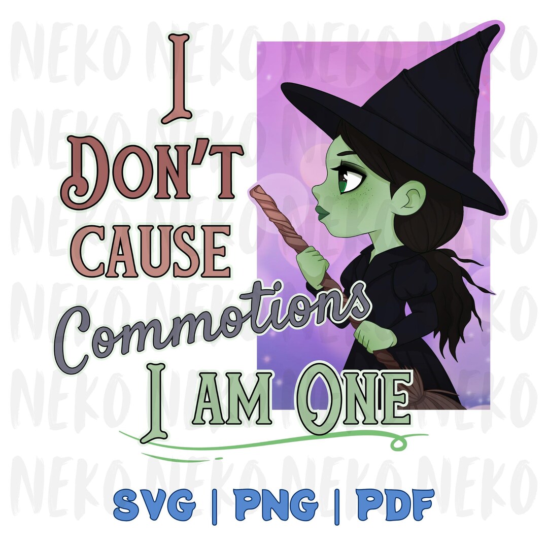 Elphaba Wicked Clip Art | PNG, SVG, PDF | Digital Download - Etsy