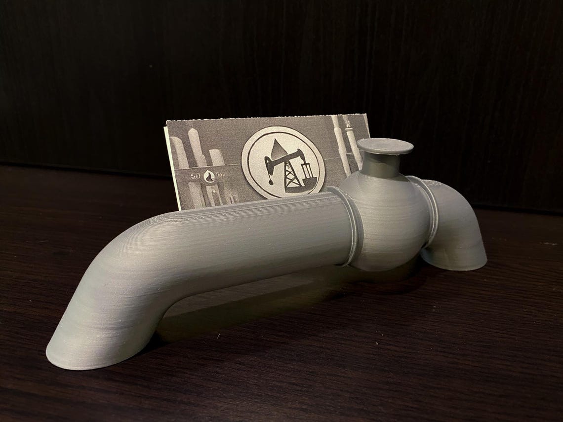 Pipeline Valve Business Card Holder – 3D Printed Industrial Desk ...