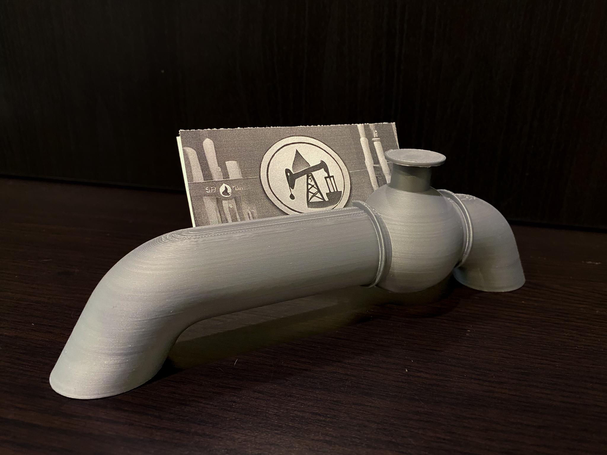 Pipeline Valve Business Card Holder – 3D Printed Industrial Desk ...