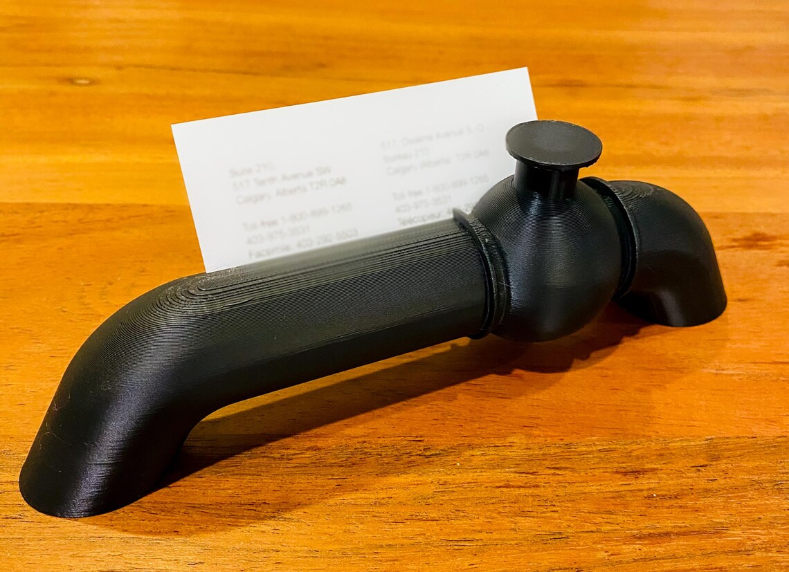Pipeline Valve Business Card Holder – 3D Printed Industrial Desk ...
