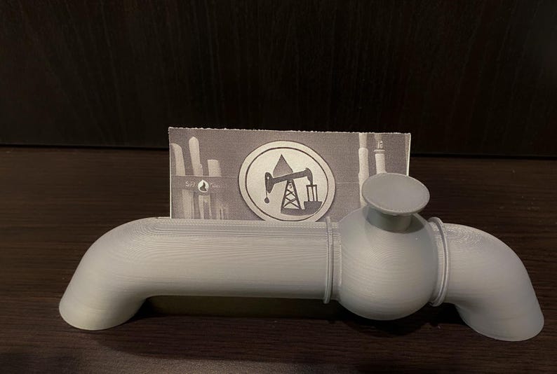 Pipeline Valve Business Card Holder – 3D Printed Industrial Desk ...