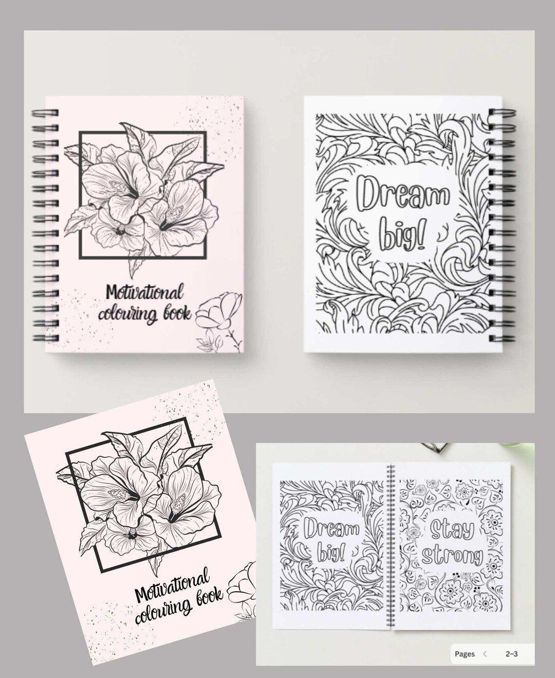 Motivational Colouring Pages for Kids and Teenagers - Etsy