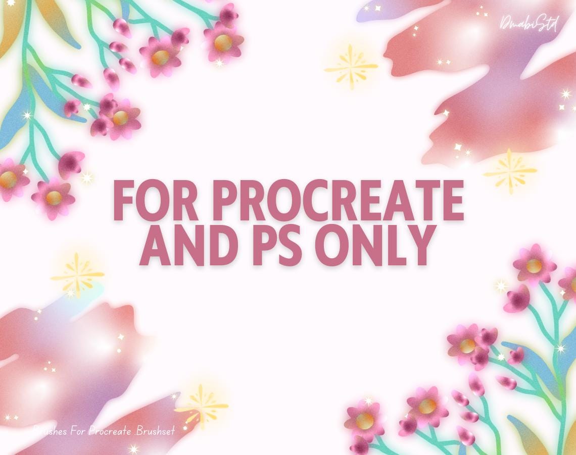 70 Floral Pattern Brushes for Procreate and Photoshop – Leafy Texture ...