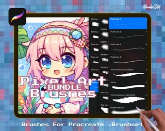 Pixel Art Procreate Brush Pack - Etsy