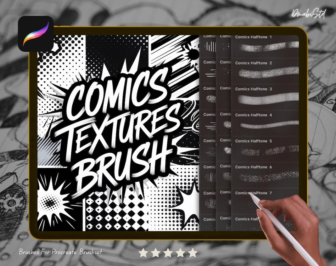 Comics Procreate Texture Brushes | Comics Procreate Brushes | Procreate ...