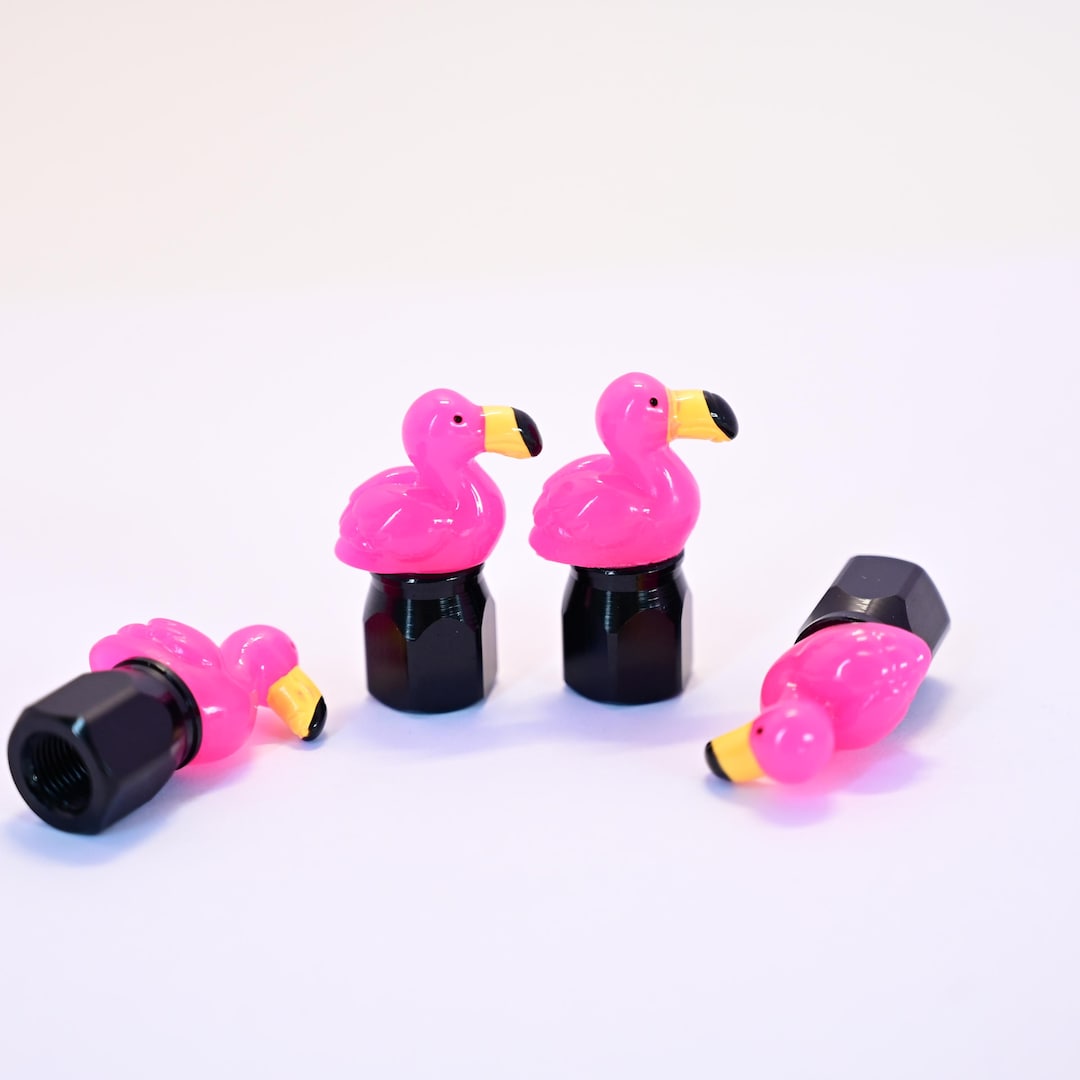 4-pack Handmade Animal Series Valve Stem Caps, Vibrant Car & Bike ...