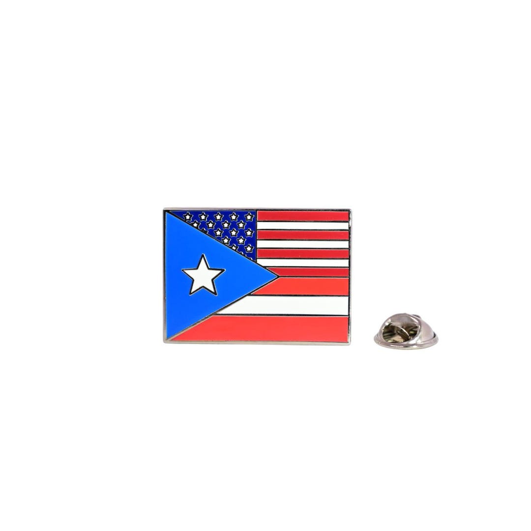 Puerto Rican American Flag Pin Brooch, 1.3in Alloy, 9g, Cultural ...