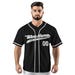 Outlined Text Custom Baseball Jersey, Embroidery or Heat Press ...