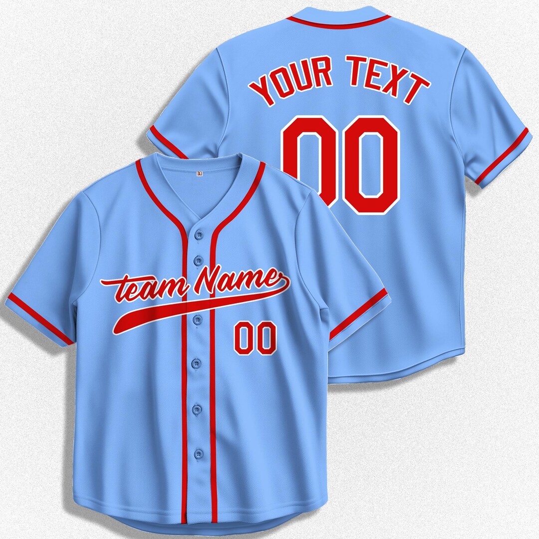 Custom Baseball Uniform, Add Team Name, Player Number and Name ...