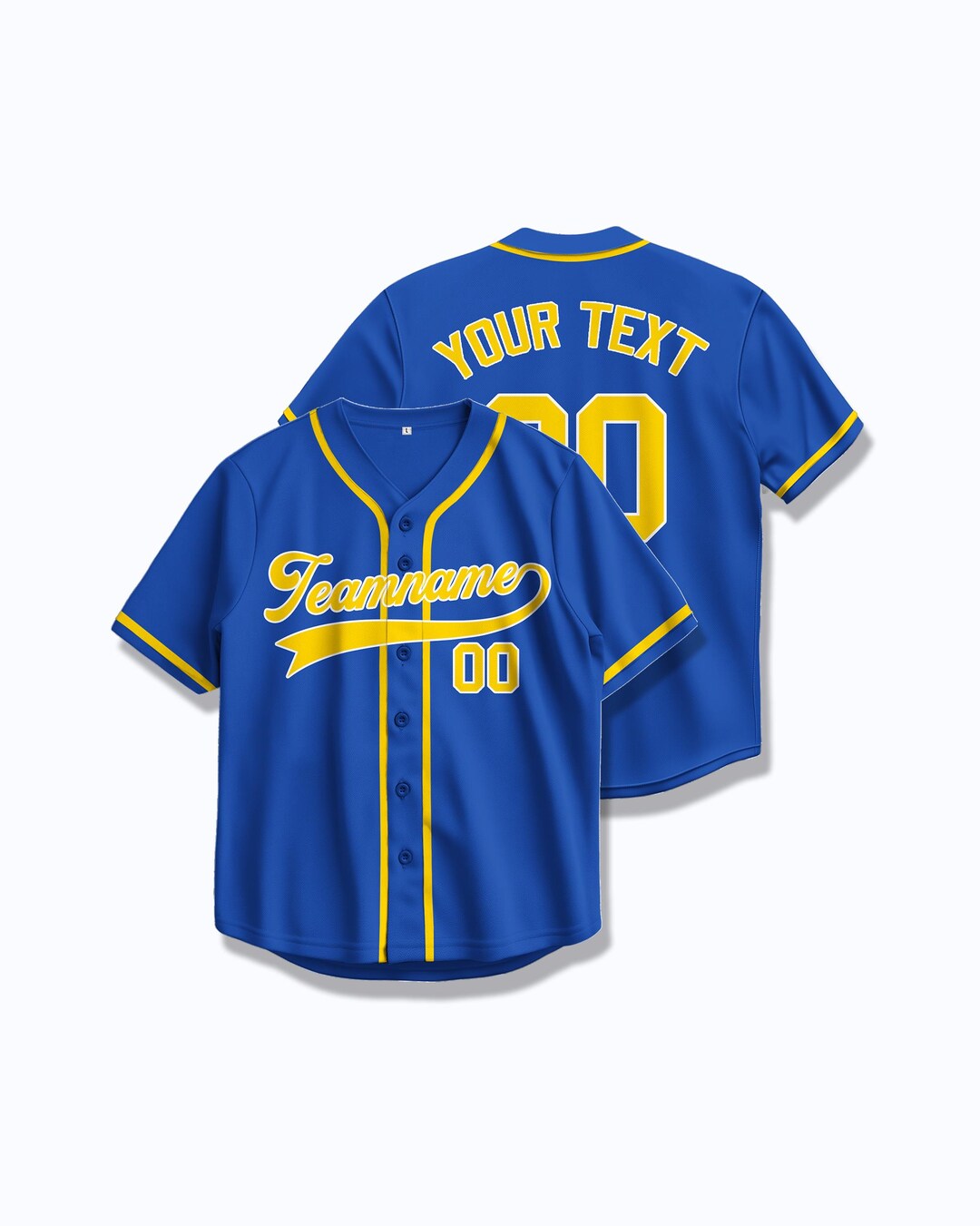 Custom Royal Blue Baseball Jersey | Heat Press or Embroidered Team ...