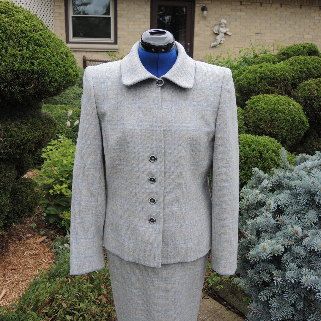 Two Piece Soft Wool Cashmere, Woman’s Suit, Made in Italy by A-K-R-I-S ...