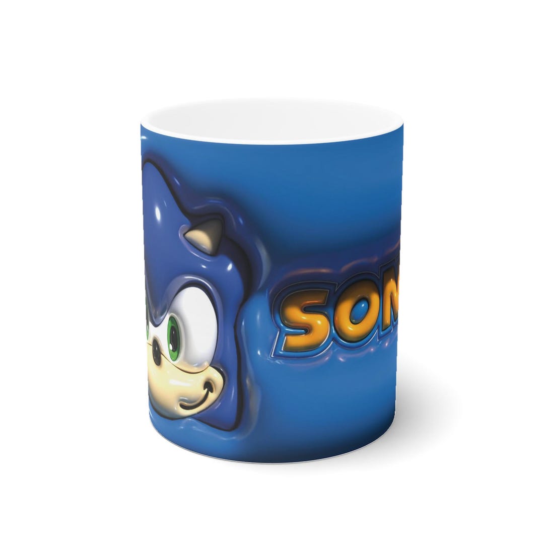 Sonic the Hedgehog Mug, Fun Ceramic Coffee Cup for Gamers, Birthday ...
