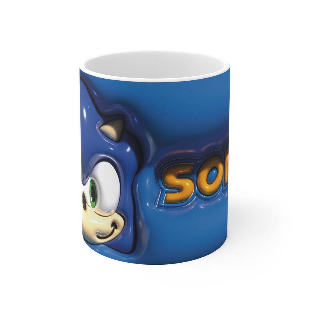 Playful Sonic the Hedgehog 11oz Mug - Perfect for Gamers, Collectors ...