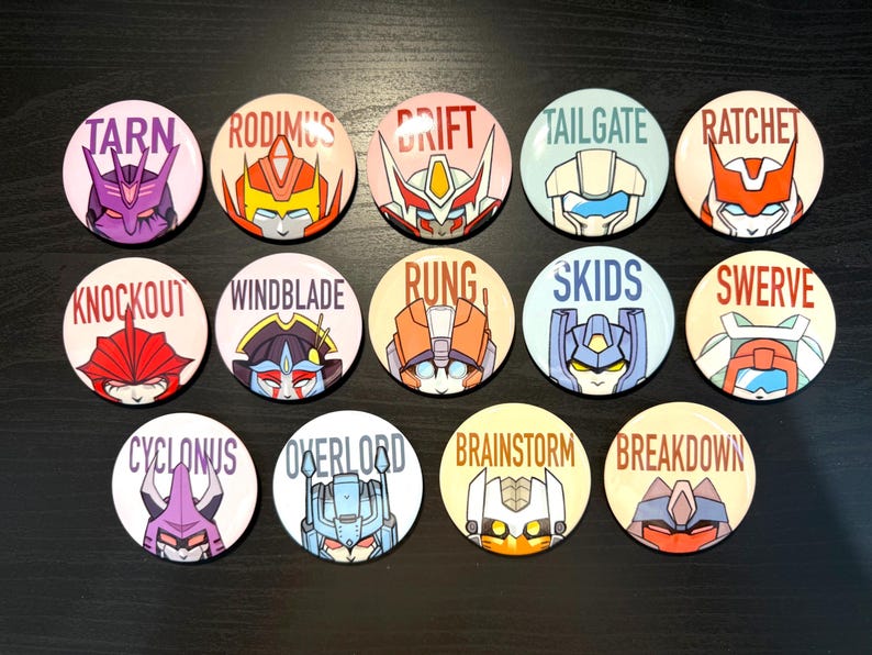 Transformers MTMTE Buttons / Pins - Etsy