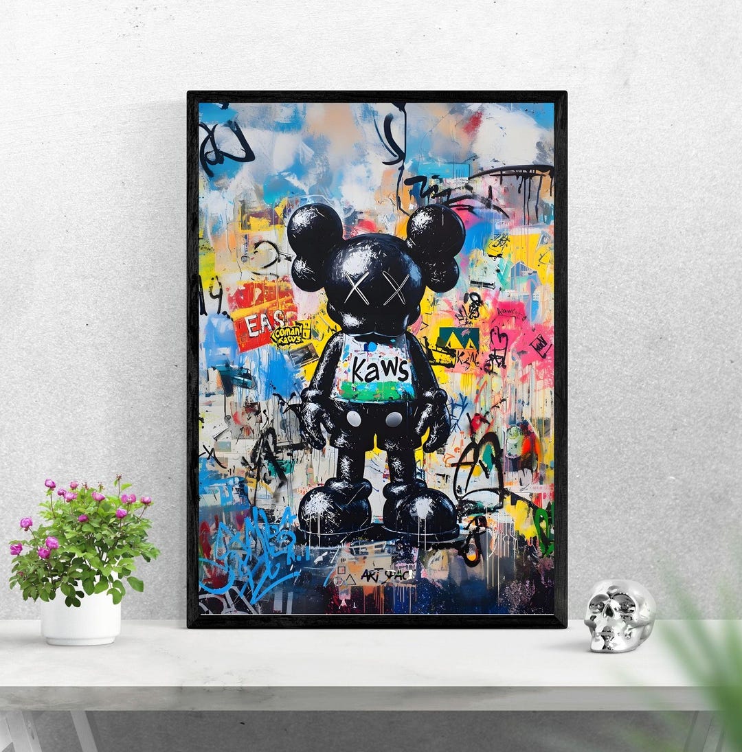 Kaws Wall Art, Kaws Figure Wall Art, Kaws Wall Decor, Printable ...
