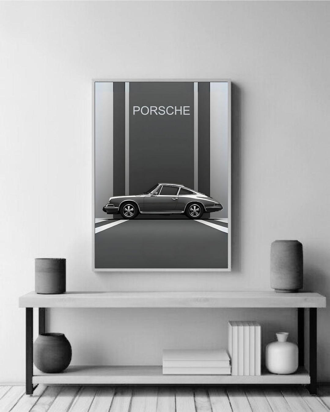 Porsche Wall Art Porsche Poster Classic Sport Style Wall Art for Wine ...