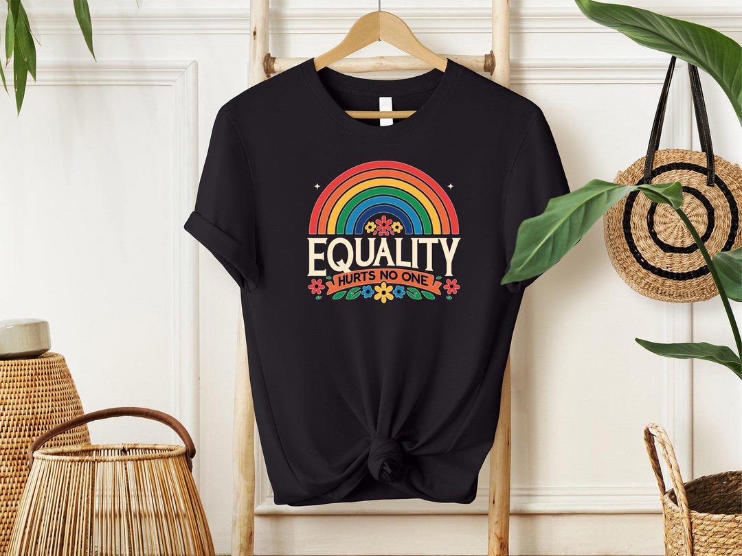 Equality Hurts No One T-shirt, Rainbow Pride Shirt, Love is Equal Shirt ...