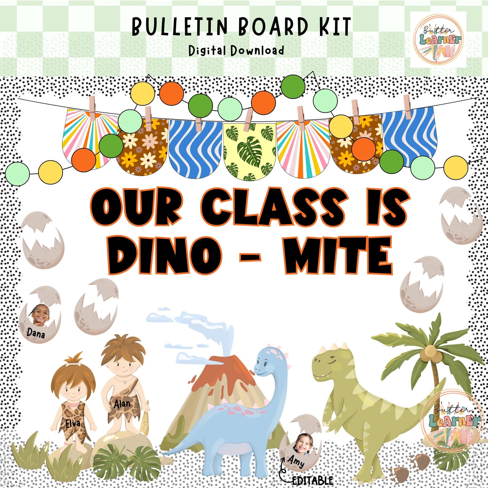 Dinosaur - Back to School Bulletin Board - Dinomite Jurassic Theme Door ...