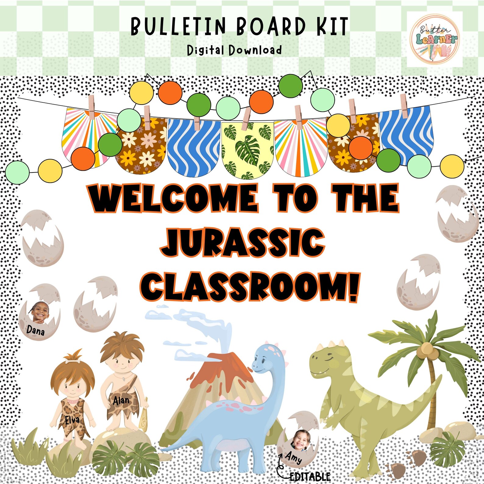 Dinosaur - Back to School Bulletin Board - Dinomite Jurassic Theme Door ...
