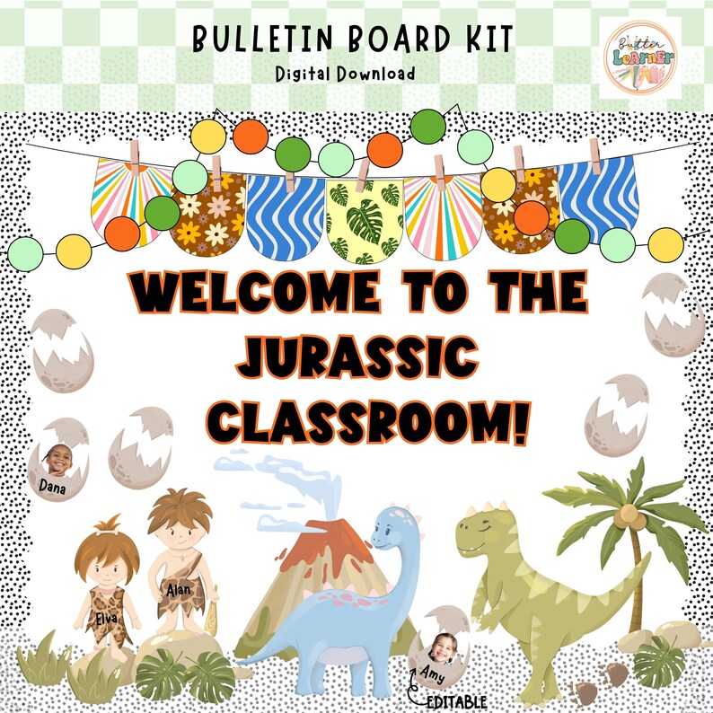 Dinosaur - Back to School Bulletin Board - Dinomite Jurassic Theme Door ...