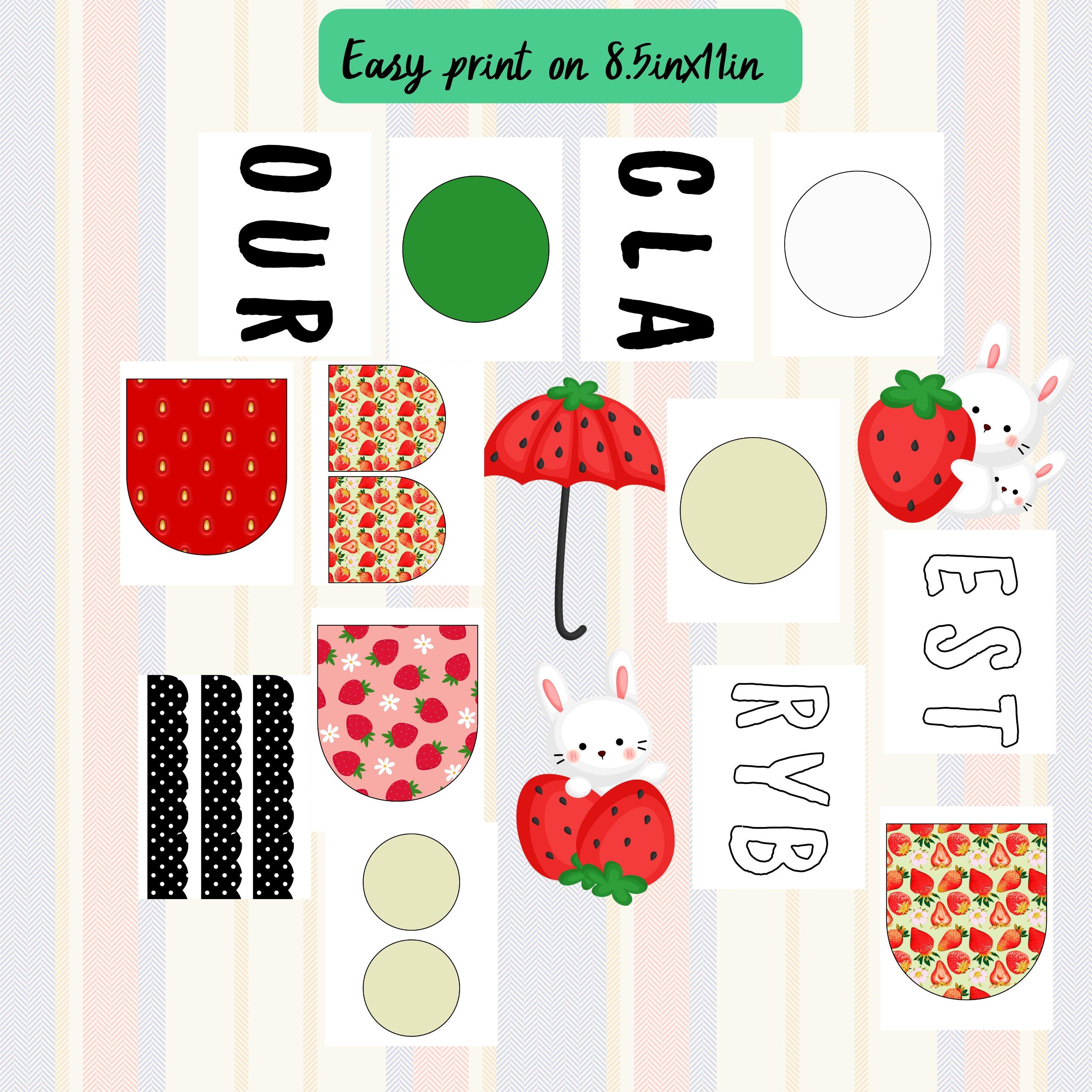 Berry Sweet Classroom Bulletin Board Kit (digital Download) - Etsy