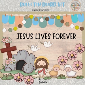 Easter Christian Bulletin Board Spring Christian Bulletin Board ...