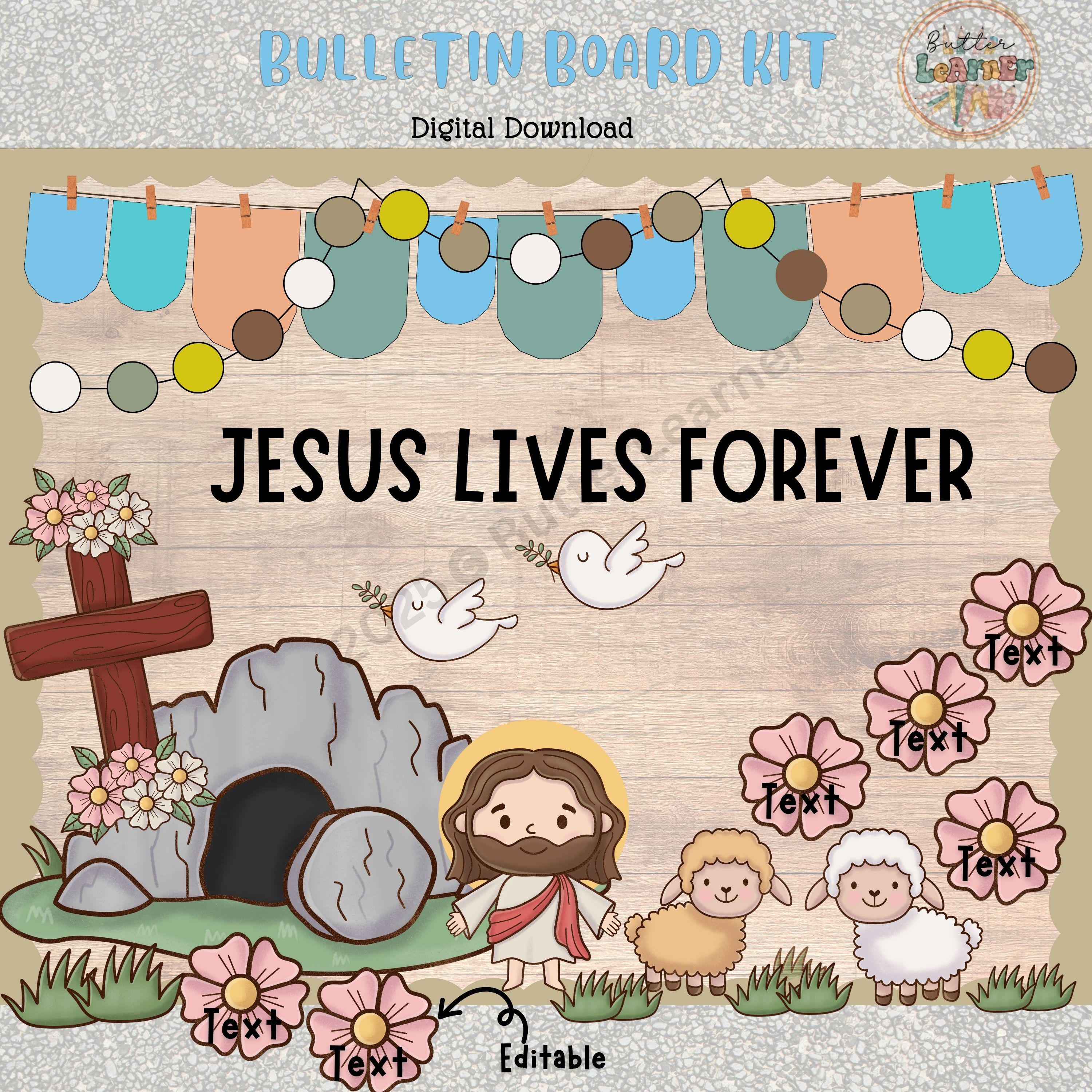 Easter Christian Bulletin Board Spring Christian Bulletin Board ...