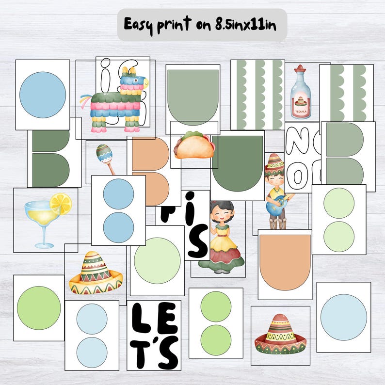 Fiesta Cinco De Mayo Bulletin Board Kit Spring Mexican Party Door Decor ...