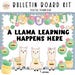Back to School Llama Bulletin Board Kit | Classroom Door Decor ...
