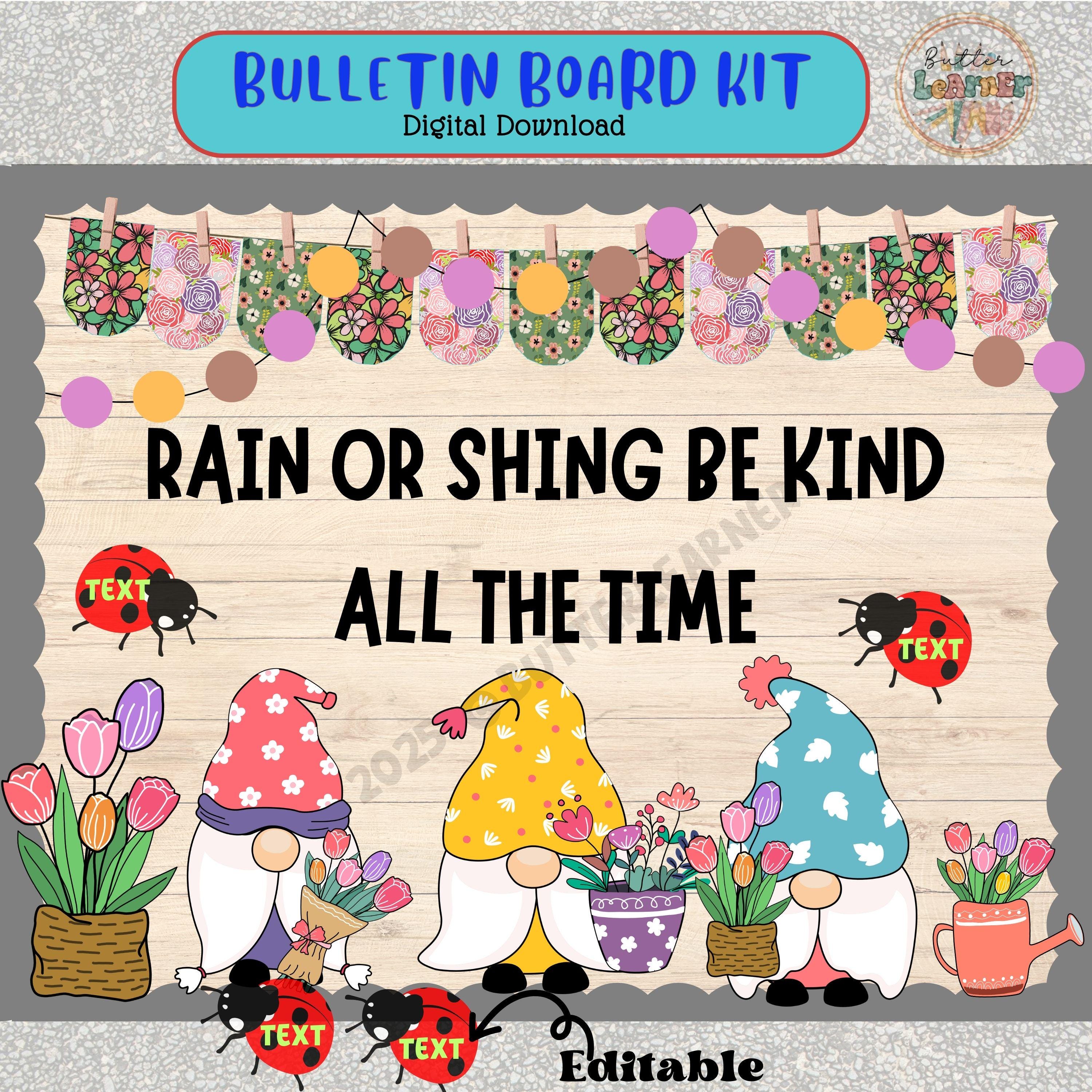 Spring Into Learning Bulletin Board Kit for Classroom Decor, Teacher ...
